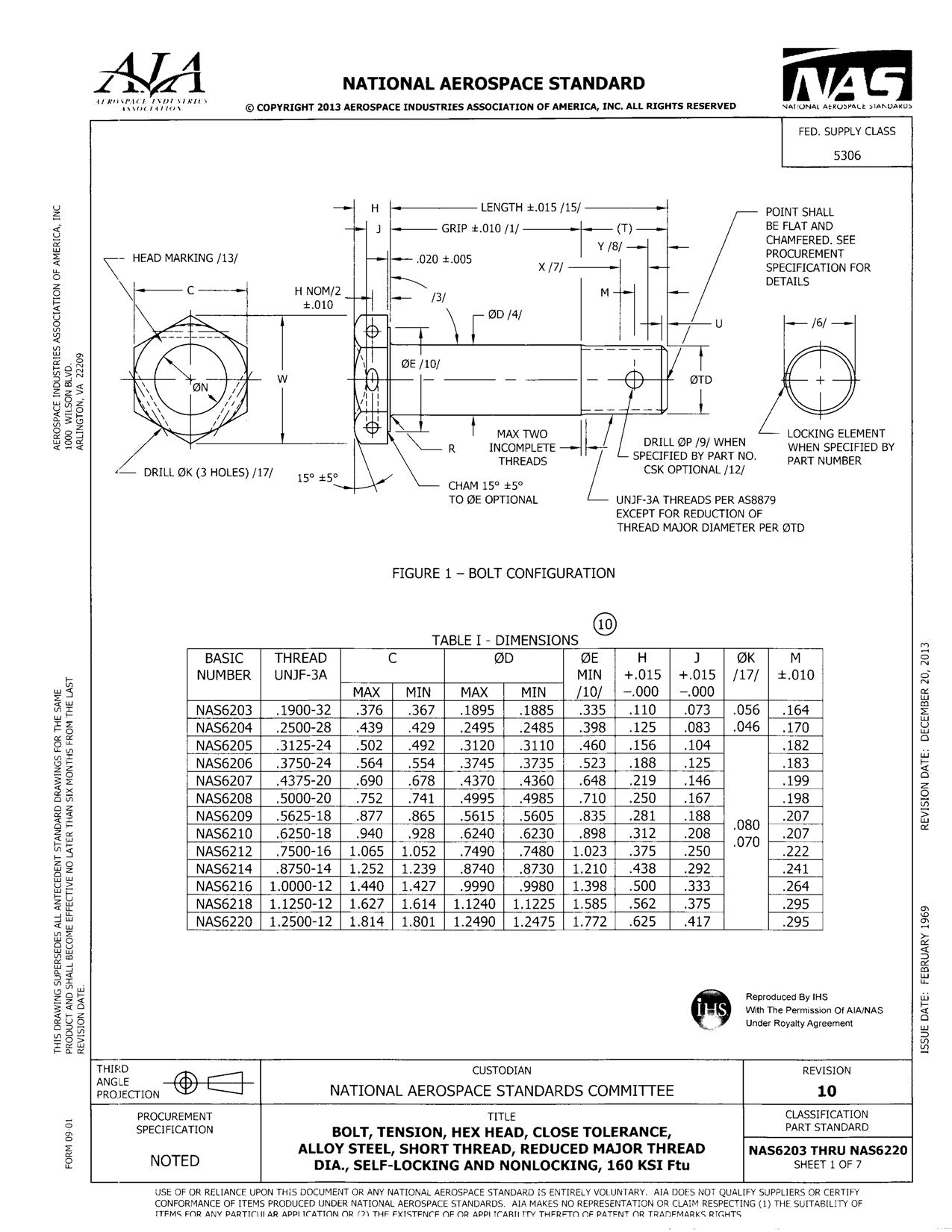 NAS BOLTS - FSAEparts.com